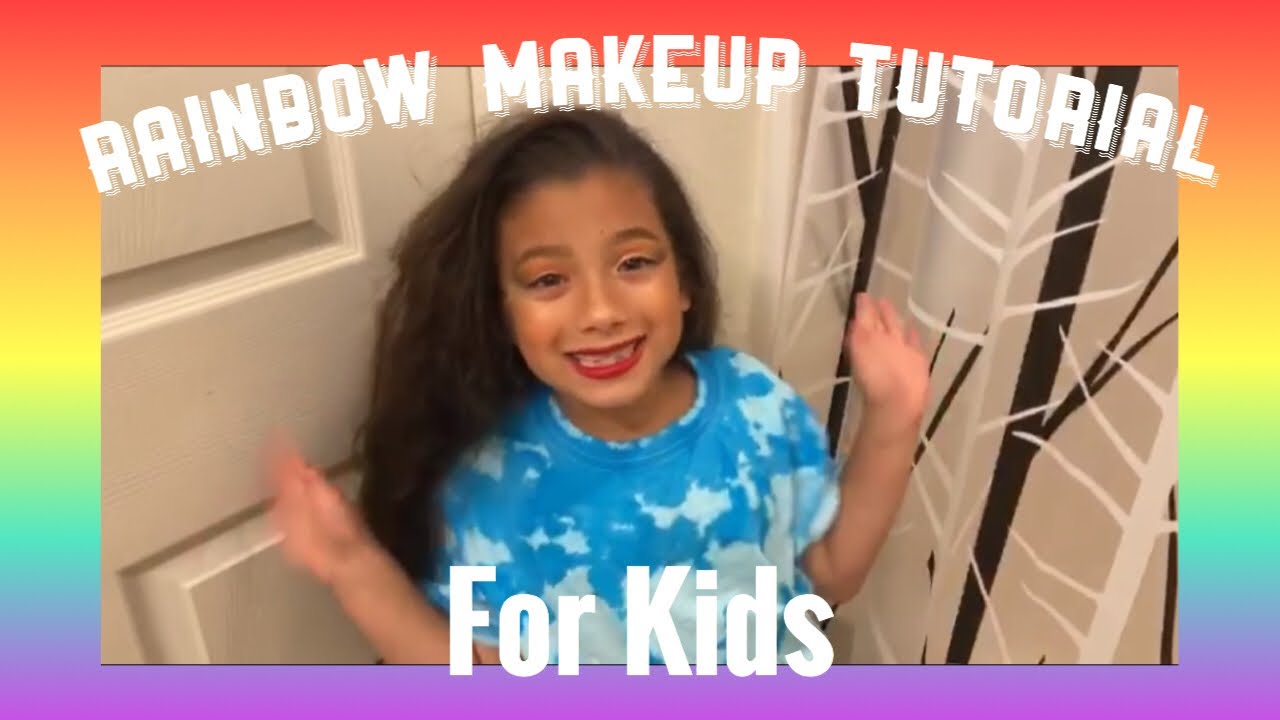 Rainbow Makeup Tutorial for kids - YouTube