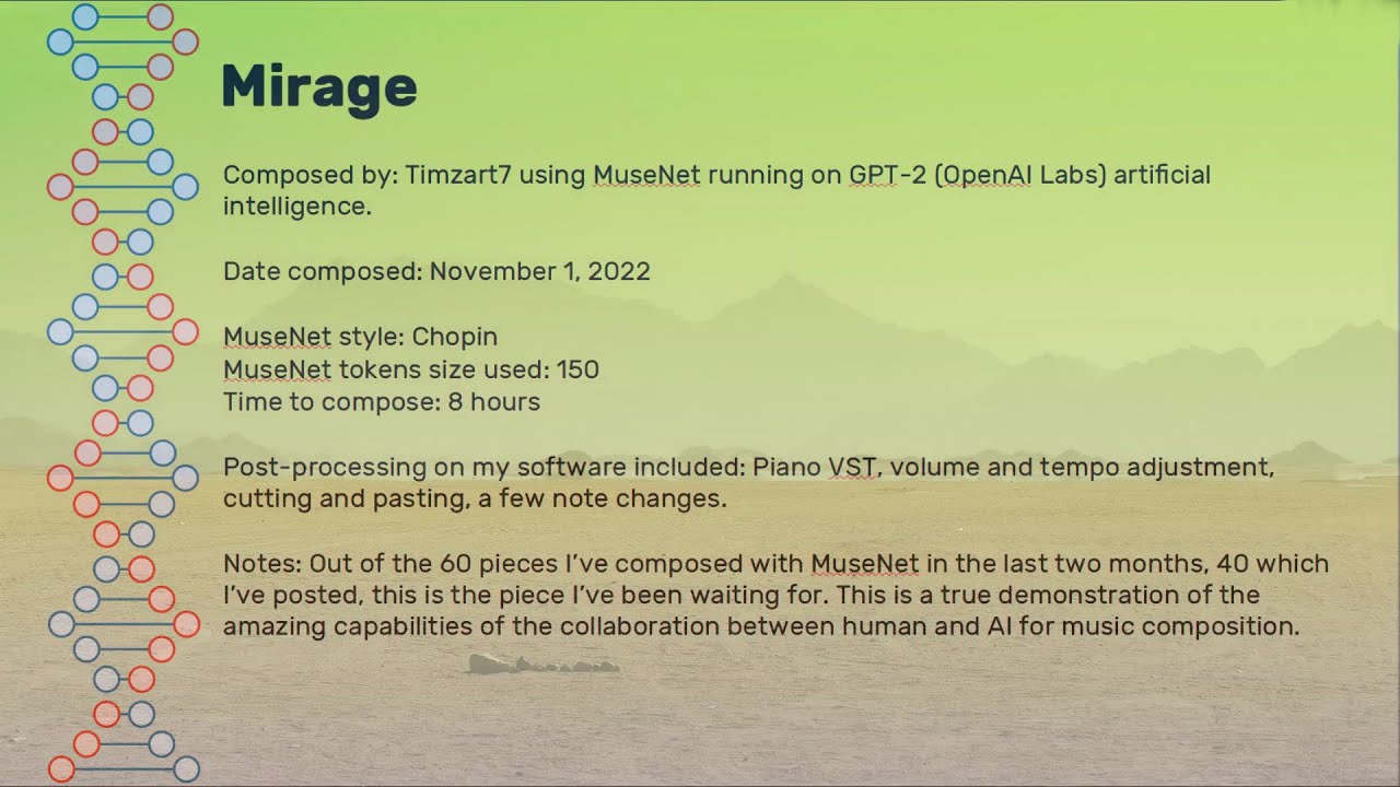 Mirage -- composed using MuseNet artificial intelligence by OpenAI - YouTube