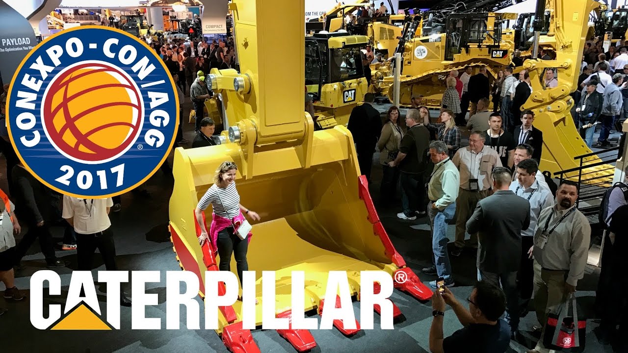 Walkthrough of Caterpillar's stand at Conexpo 2017 - YouTube