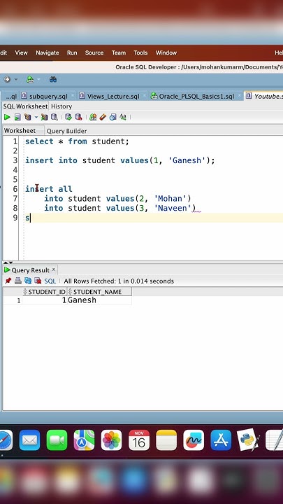 How To Insert Multiple Values In A Table Oracle Coding Oracledatabase Databasemanagement