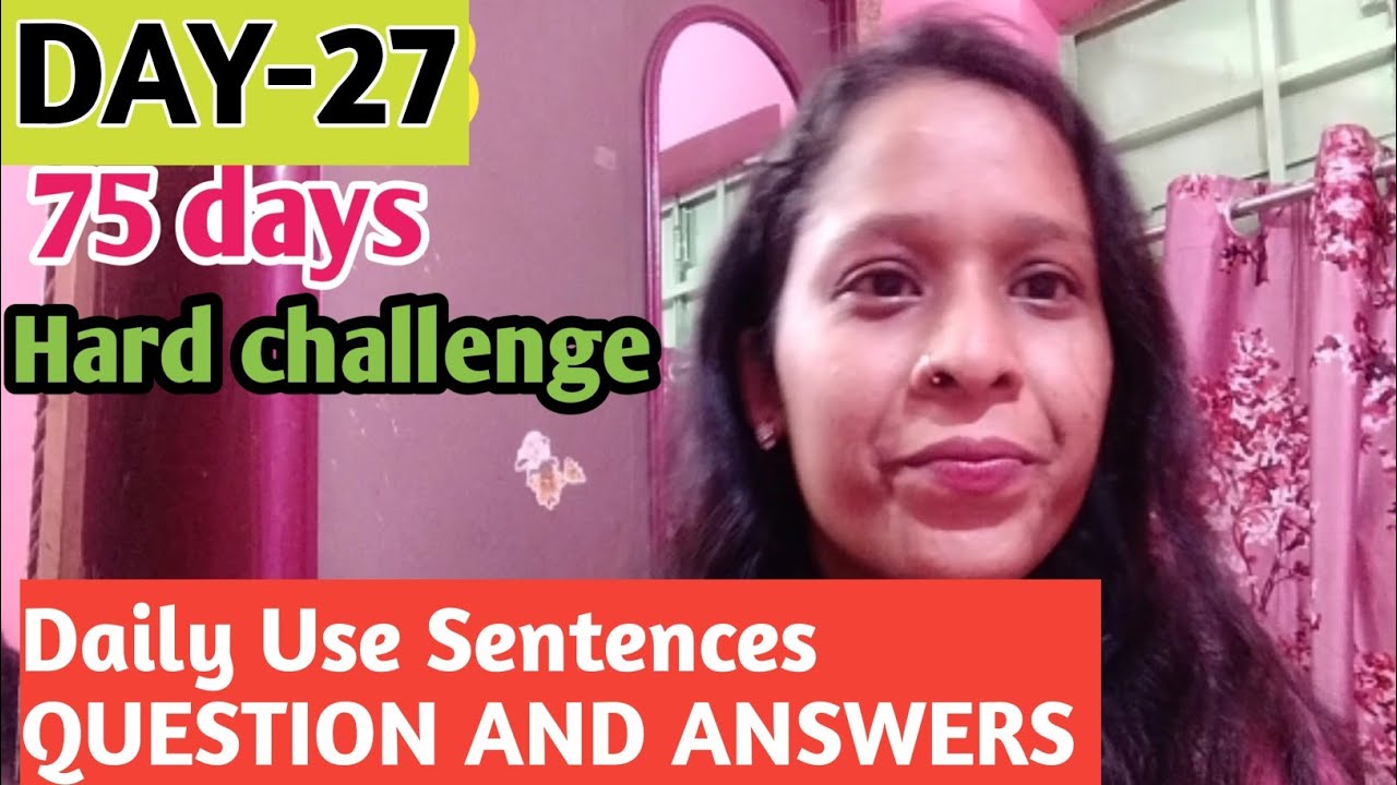 DAY 27 Daily Use English Sentences Questions And Answers For Beginners DAY 27 Daily Use English Sentences Questions And Answers For Beginners
