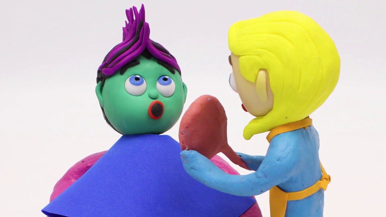 DibusYmas Funny Hairstyle 💕Superhero Stop motion cartoons - YouTube