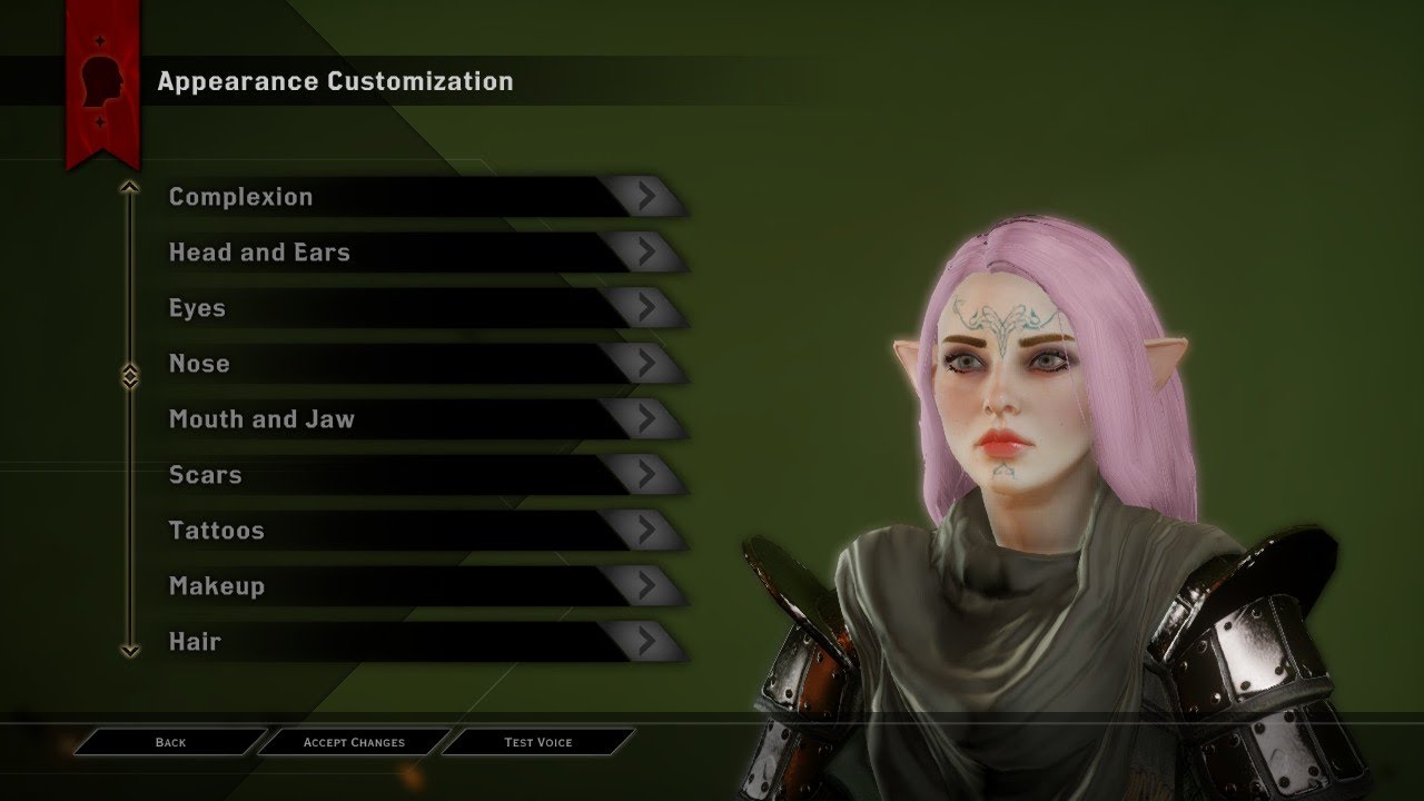 dragon age inquisition - pretty female elf sliders - YouTube