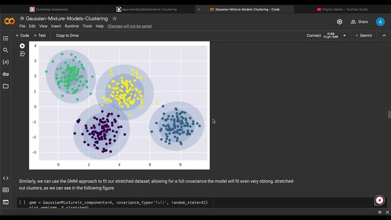 Gaussian Mixture Models Clustering - YouTube