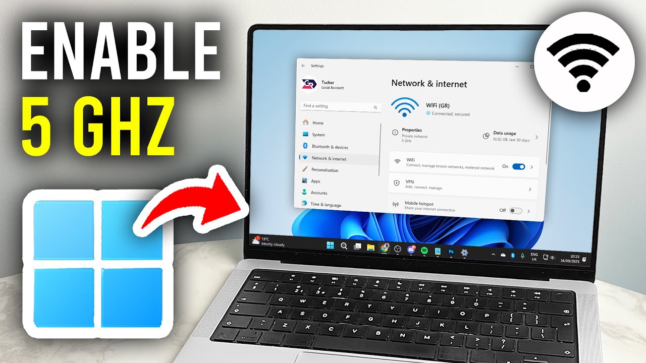 How To Enable 5GHz WiFi On Laptop or PC - Step By Step - YouTube