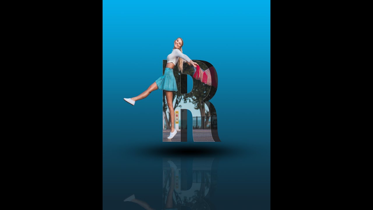 3D Text Pop out Effect in photoshop | Letter manipulation | - YouTube