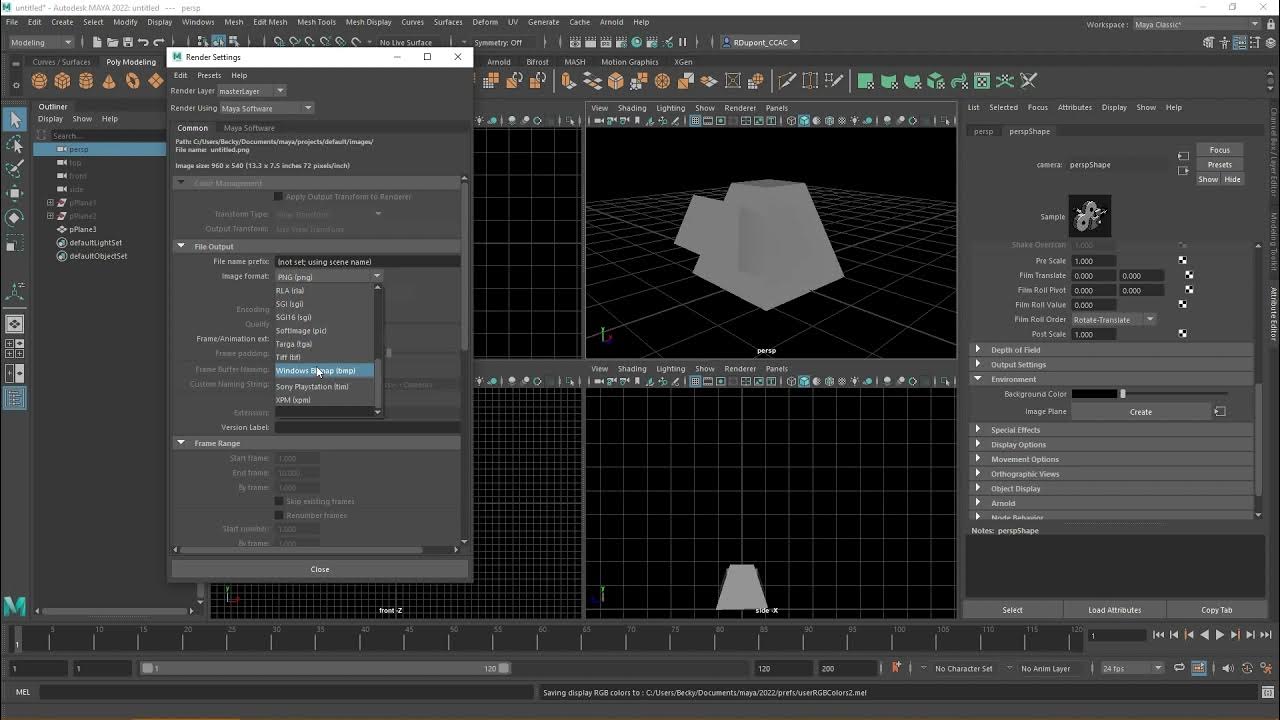Render Process Using Maya Software Renderer - Maya 2022 - YouTube