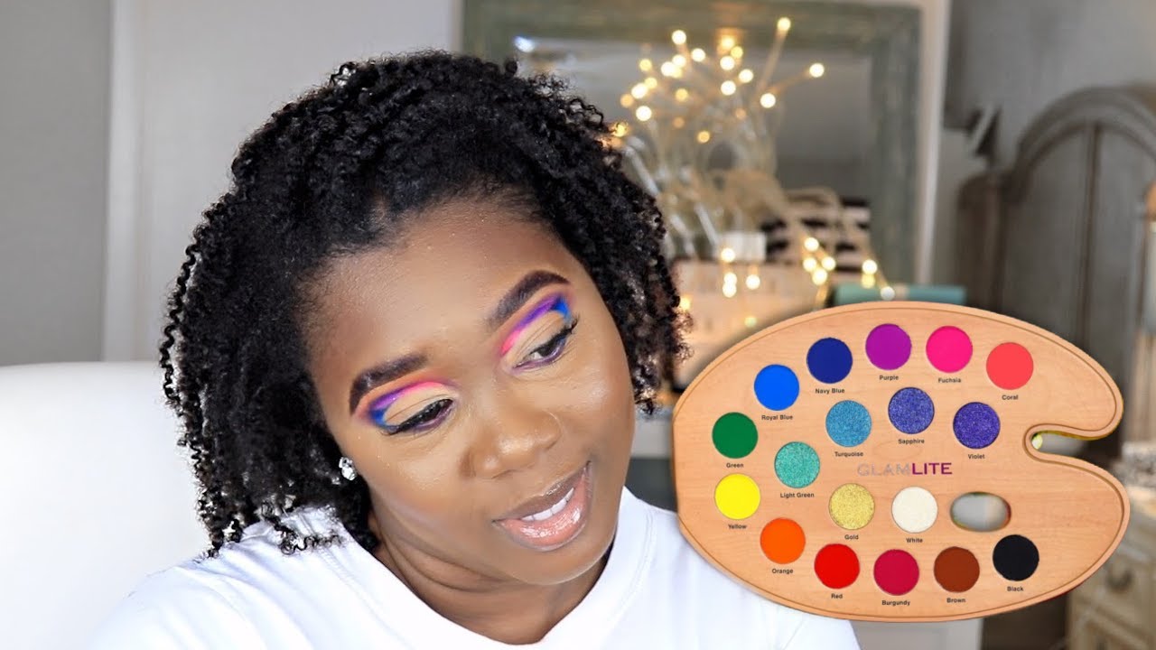 Ribbon Cut Crease GlamLite PAINT PALETTE | Mickisha868 - YouTube