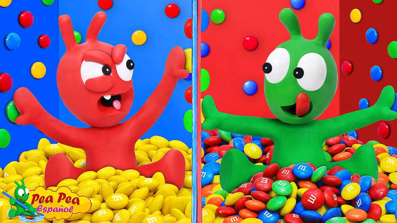 Pea Pea desafía la sala de los 1000 botones misteriosos - Cartoon for Kids - Pea Pea Español ...