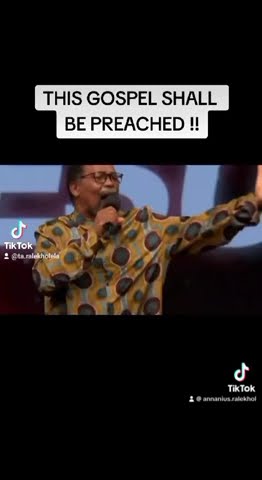 Dr TA Ralekholela.This Gospel shall be preached!!! - YouTube