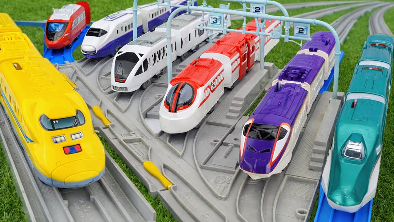 Plarail Shinkansen ☆ Plarail Large Lever High-Speed Train Station and ...