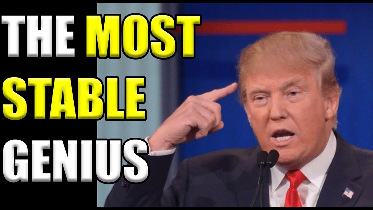 Stable Genius Trump Ironically Calls For Mental Testing - YouTube