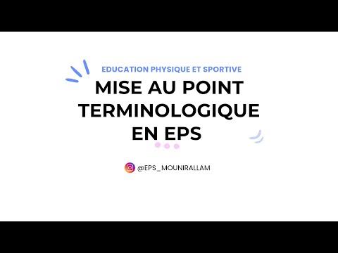 Mise au point terminologique en eps Partie 1 - YouTube