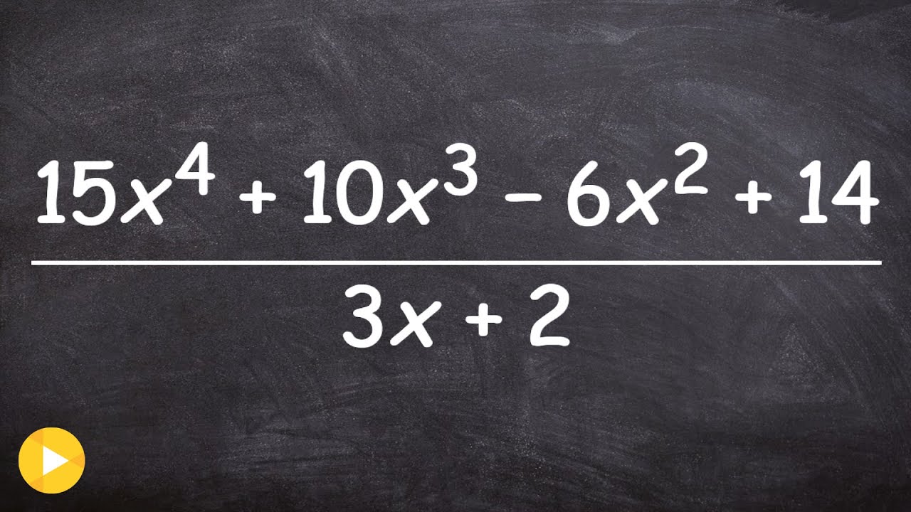 Dividing Two Polynomials Using Synthetic Division YouTube Dividing Two Polynomials Using Synthetic Division YouTube