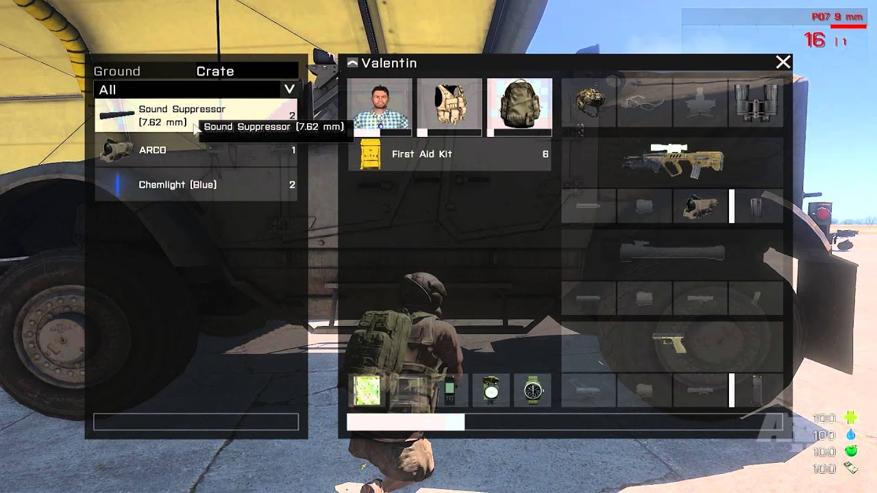 Arma 3 Alpha - Inventaire et équipement dans les véhicules - YouTube