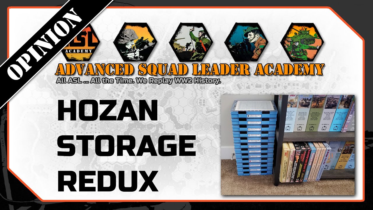 Advanced Squad Leader: Hozan Counter Storage Redux - YouTube