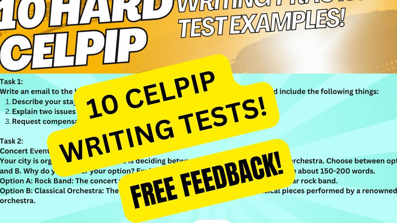 HARDEST CELPIP Writing Task 1 and 2 Practice Questions! - YouTube