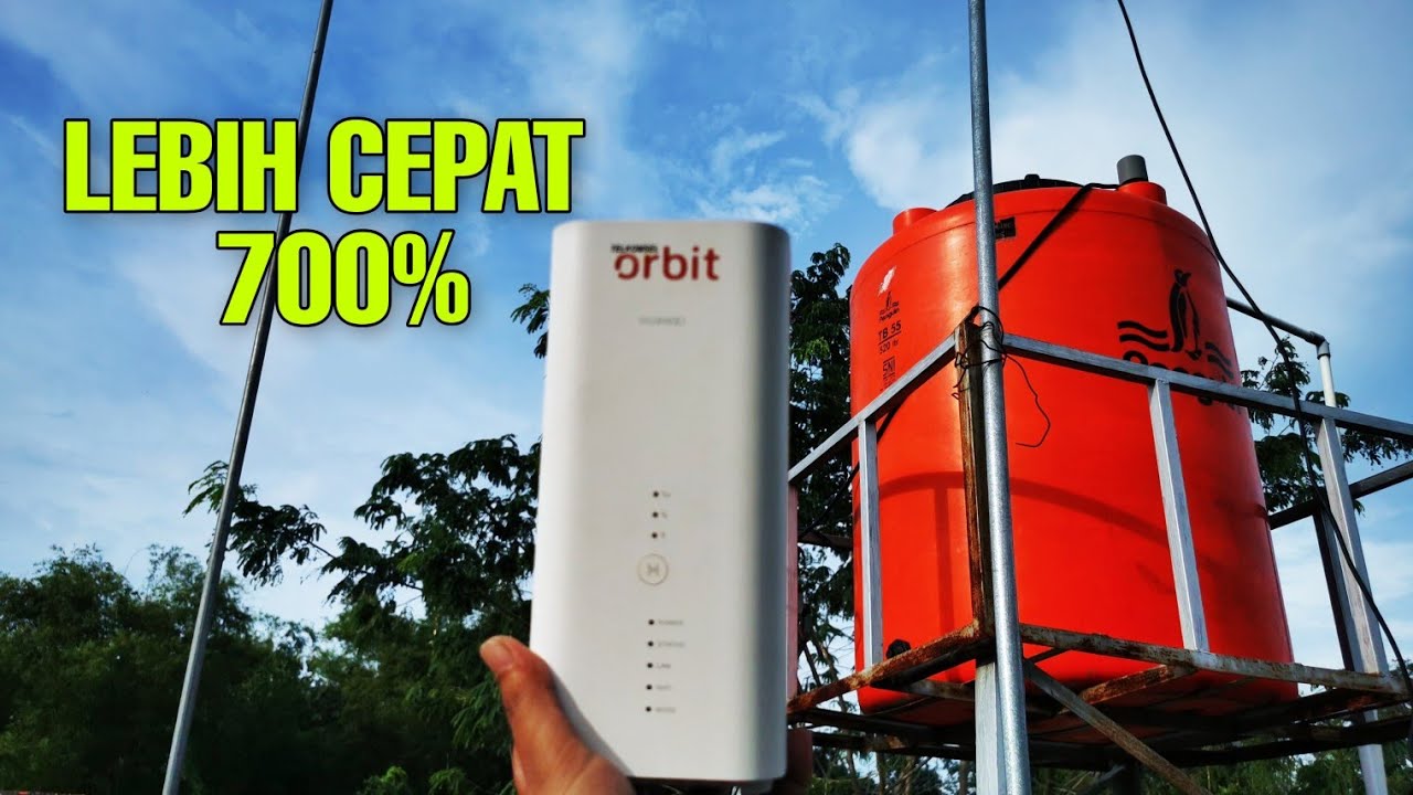 MAKIN NGEBUT! Test Speed Telkomsel Orbit Diatas Genteng Rumah Tanpa ...
