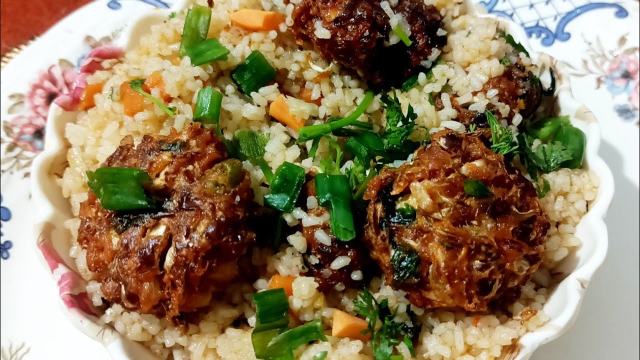 Indian Style Manchurian Fried Rice Recipe| street style Manchurian rice ...