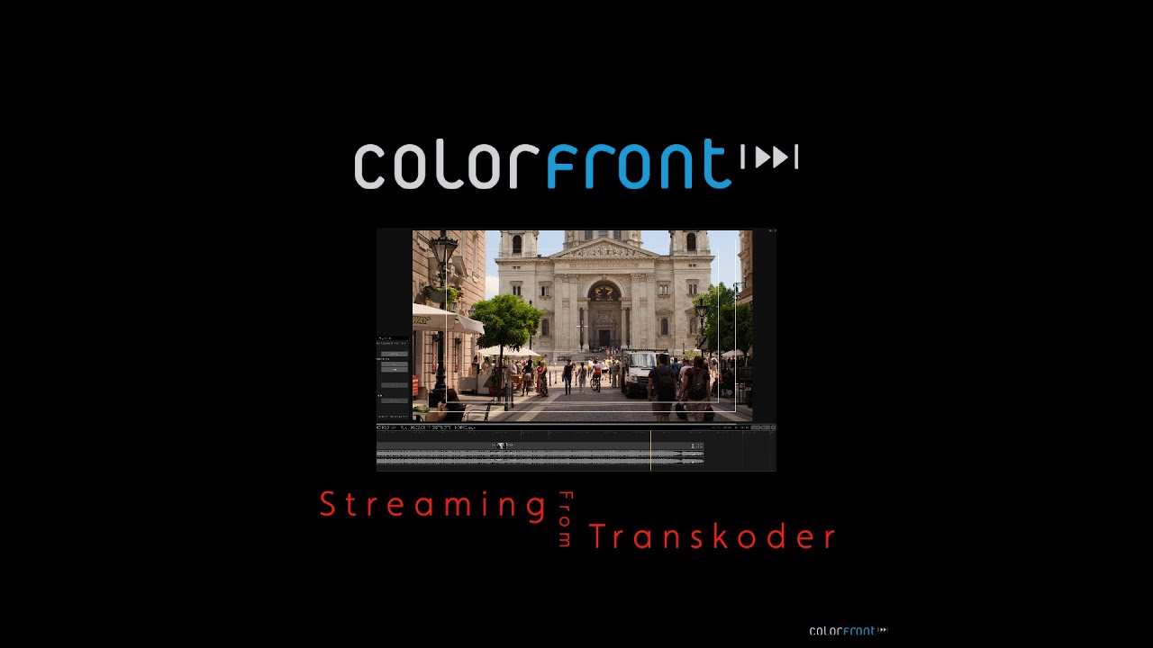 Streaming from Colorfront Transkoder - YouTube
