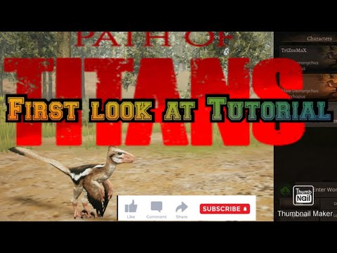 First look at the Tutorial | PATH OF TITANS | @PathofTitans - YouTube