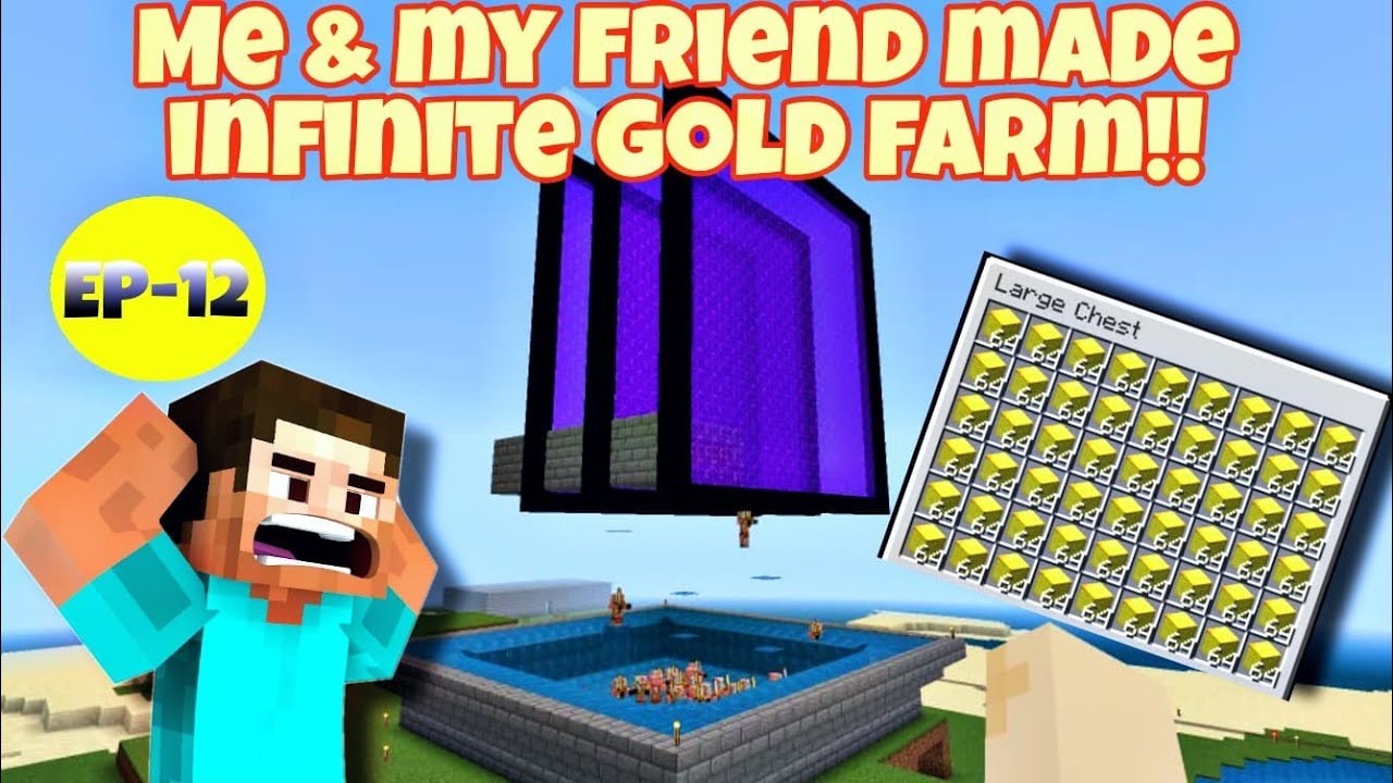 World SuperFast Gold Farm Minecraft Legend Smp Minecraft 1.20 - YouTube