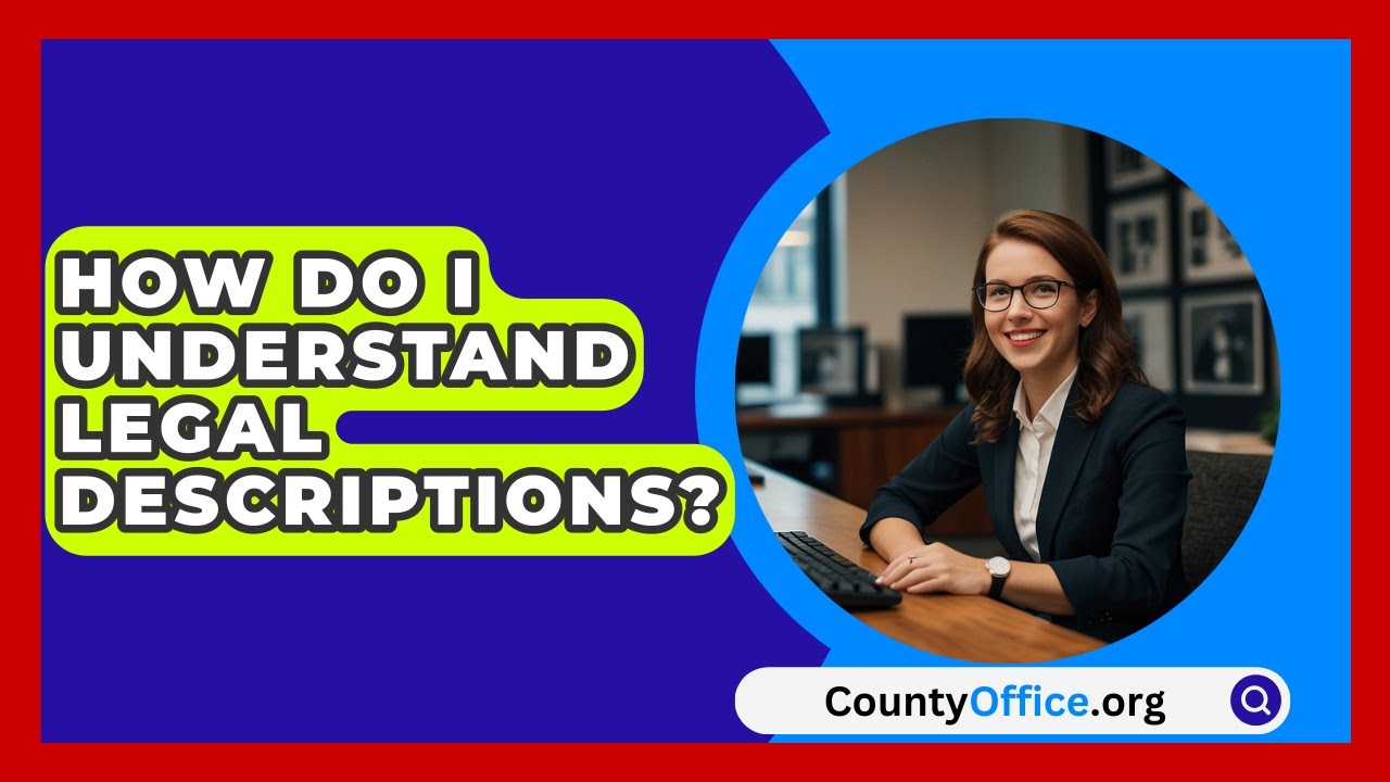 How Do I Understand Legal Descriptions? - CountyOffice.org - YouTube