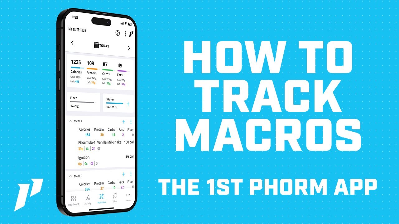 How To Track Macros In The 1st Phorm App - YouTube