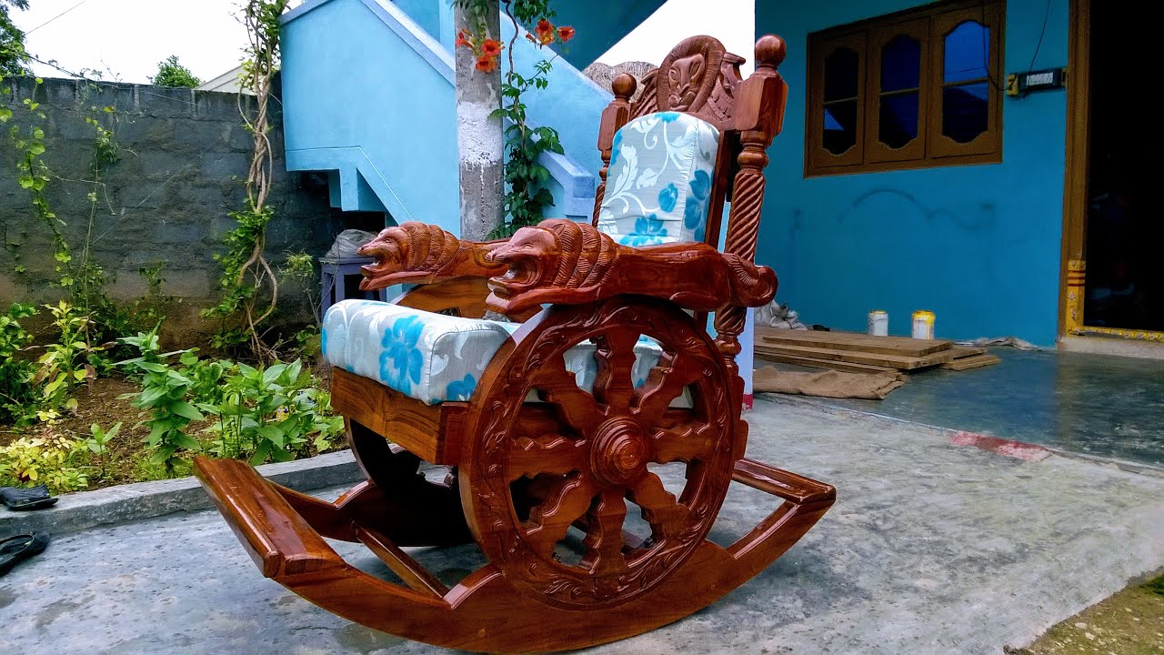 Full Teak wood wheel chair Making - YouTube