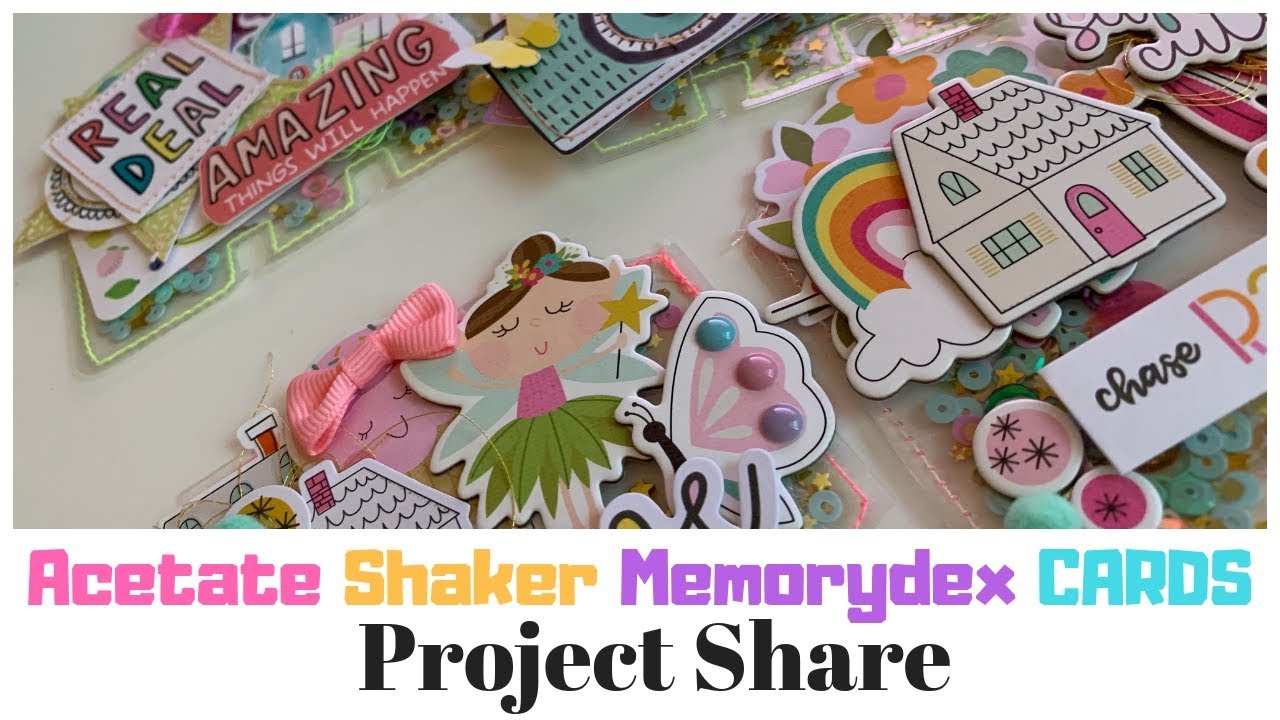 Acetate Shaker Memorydex Cards : Project Share - YouTube
