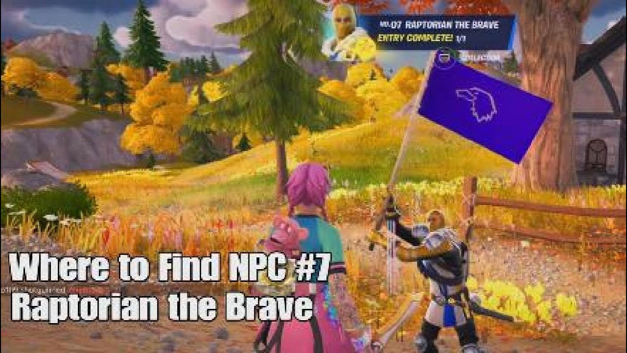 Where to Find Fortnite NPC #7 Raptorian - Pleasant Passage - Chapter 4 ...