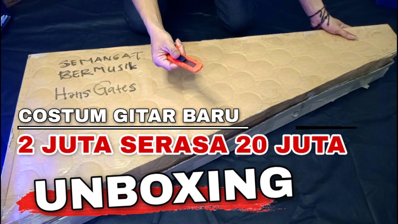 UNBOXING gitar akustik solid Costom | Review Gitar - YouTube