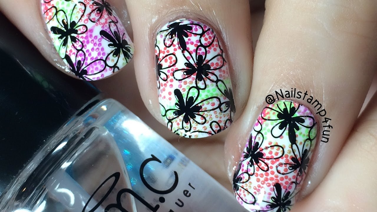 Spring Nails Using Lina Nail Art Make Your Mark 3 - YouTube