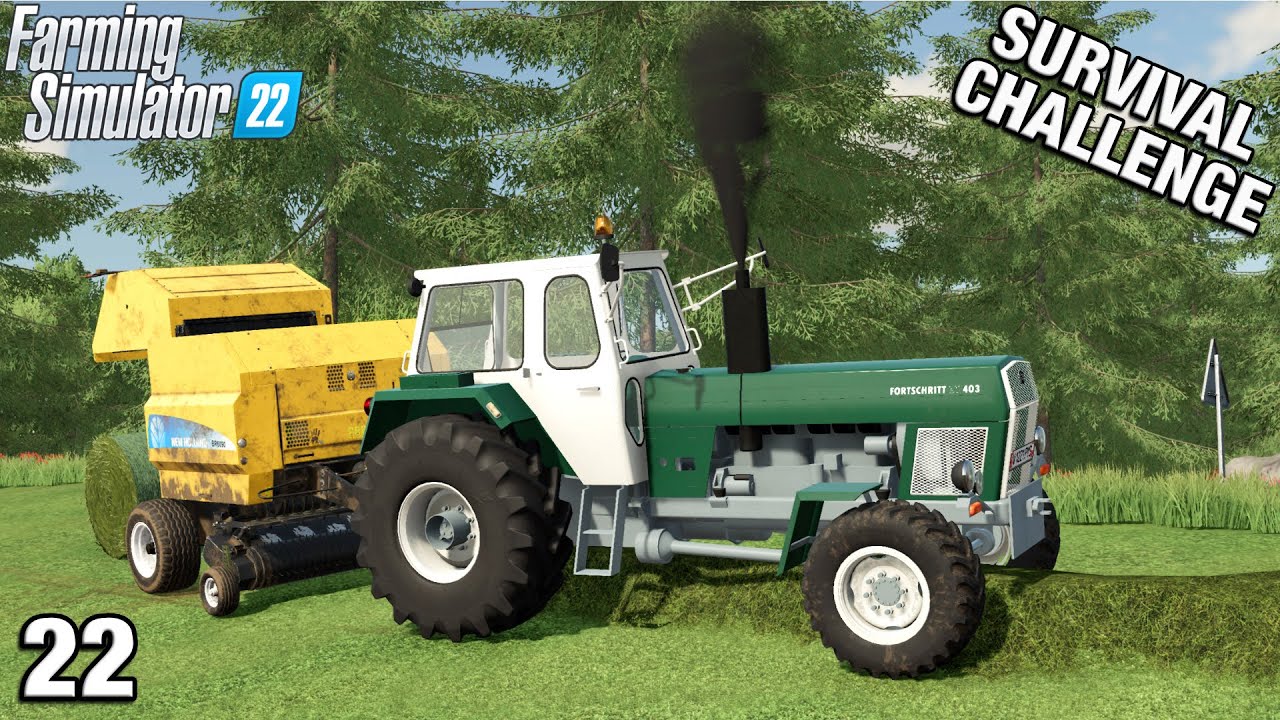 OUR MOST POWERFUL TRACTOR YET! - Survival Challenge FS22 Calm Lands Ep ...