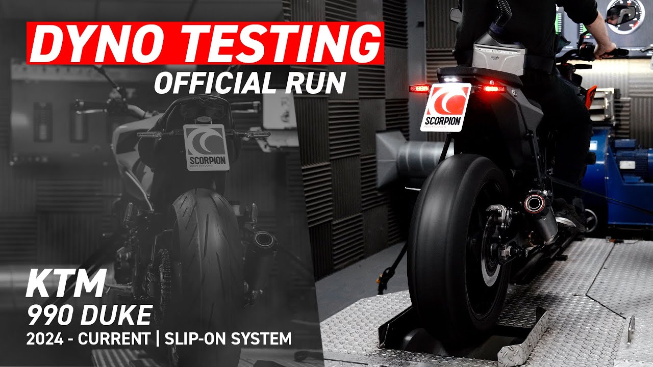 KTM Duke 990 Scorpion Exhaust Dyno Run - YouTube