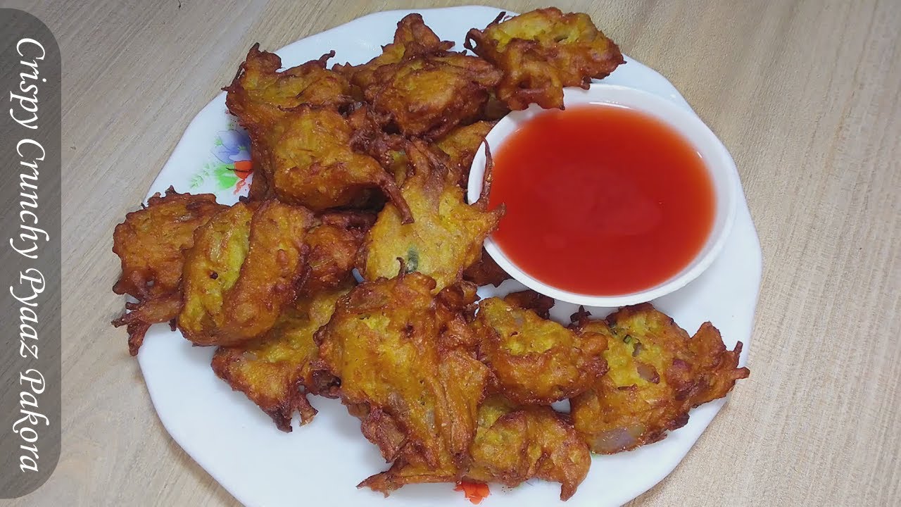 Crispy Crunchy Pyaaz Pakora Recipe By Tasty Food Recipes - YouTube