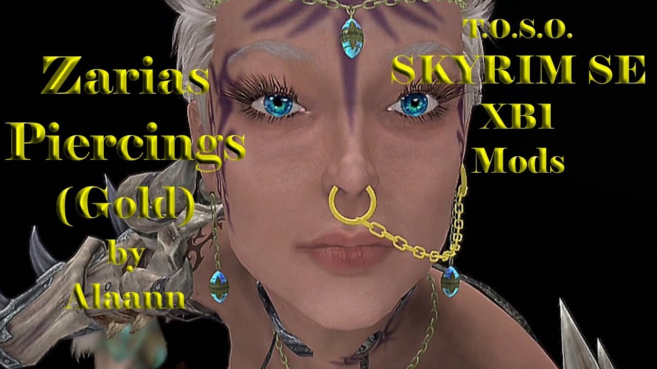 Skyrim Mods XB1 Zarias Piercings Gold by Alaann Beautifull Nose Ear ...