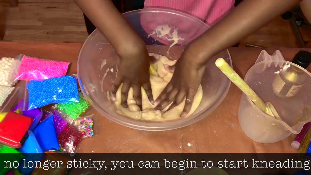 Easy And Simple Way To Make Slime ( Our First Video) - YouTube