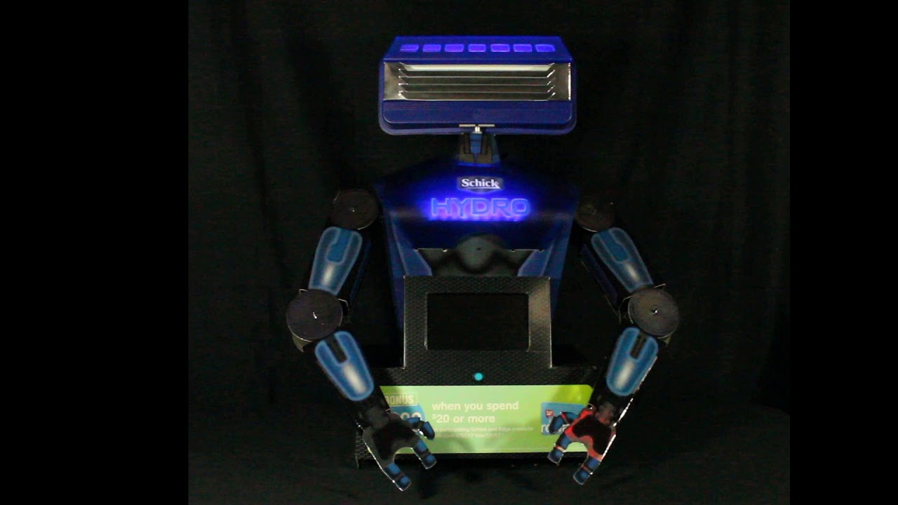 Schick Robot - POP Display - YouTube