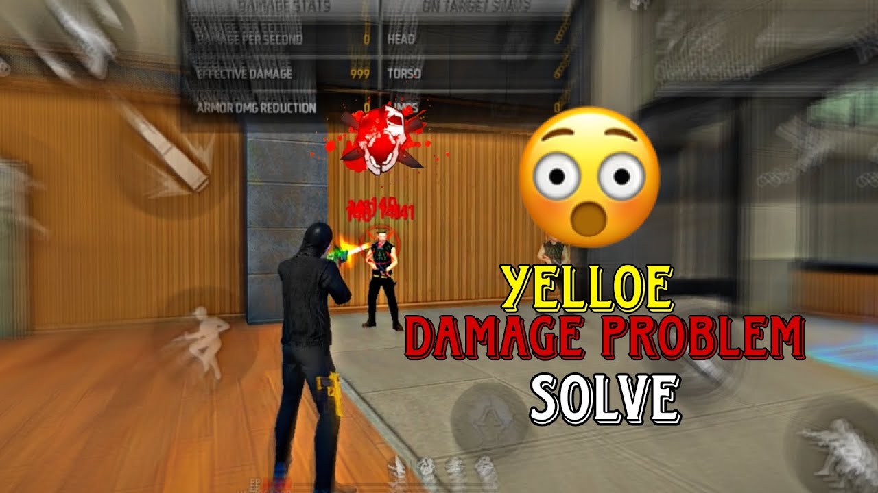 How to solve Free Fire yellow🟡 damage headshots || Free Fire yellow ...