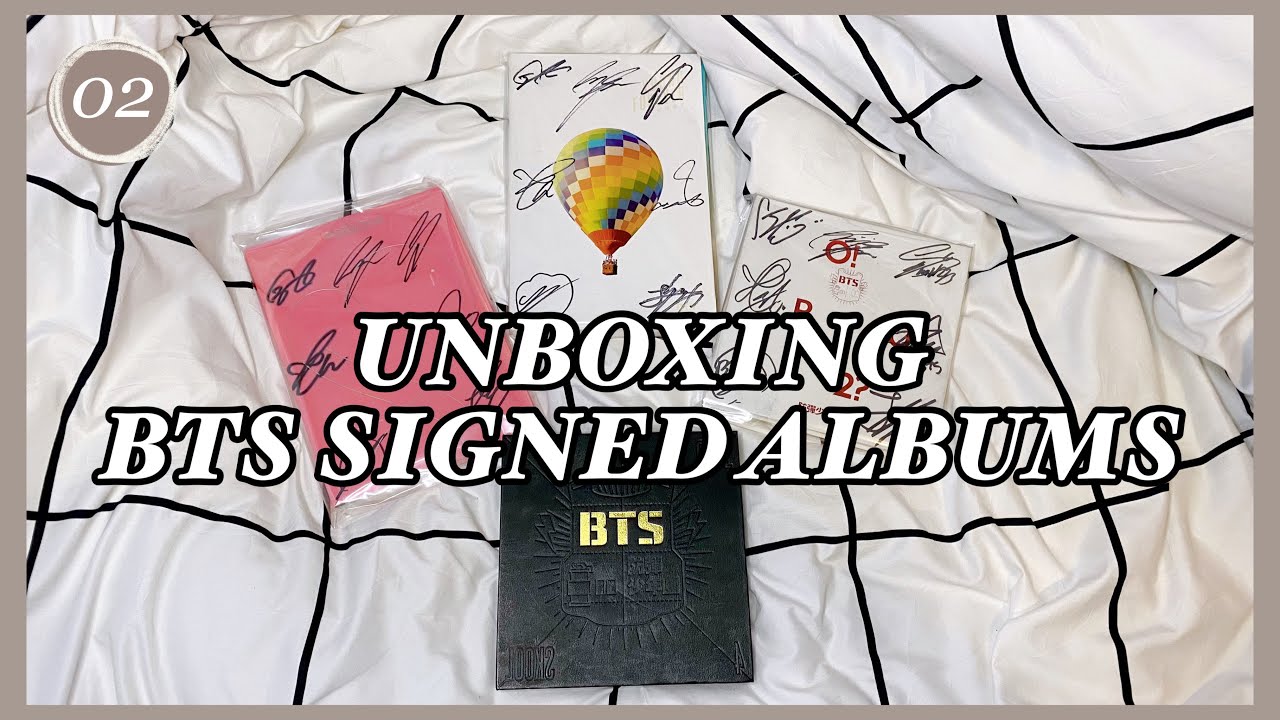 unboxing bts signed albums 02 | 👀 - YouTube