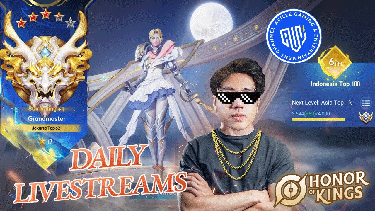 AVILLE IS BACK ! SAATNYA PUSH CLASH LANE HOK SOLO LAGI LETSGO ! HONOR OF KINGS INDONESIA - YouTube