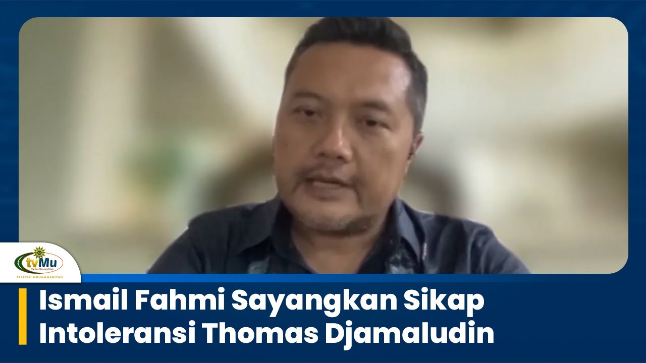 Ismail Fahmi Sayangkan Sikap Intoleransi Thomas Djamaludin - YouTube