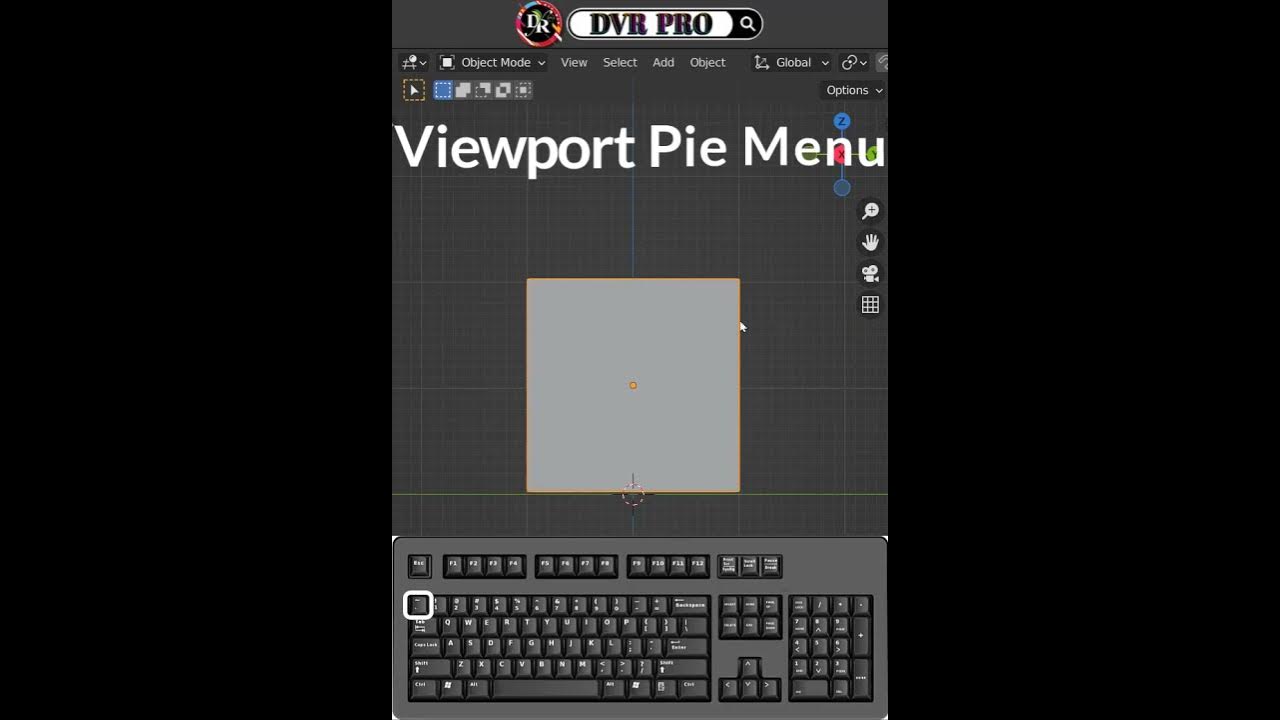 Blender Keyboard Shortcut Viewport Pie Menu . - YouTube