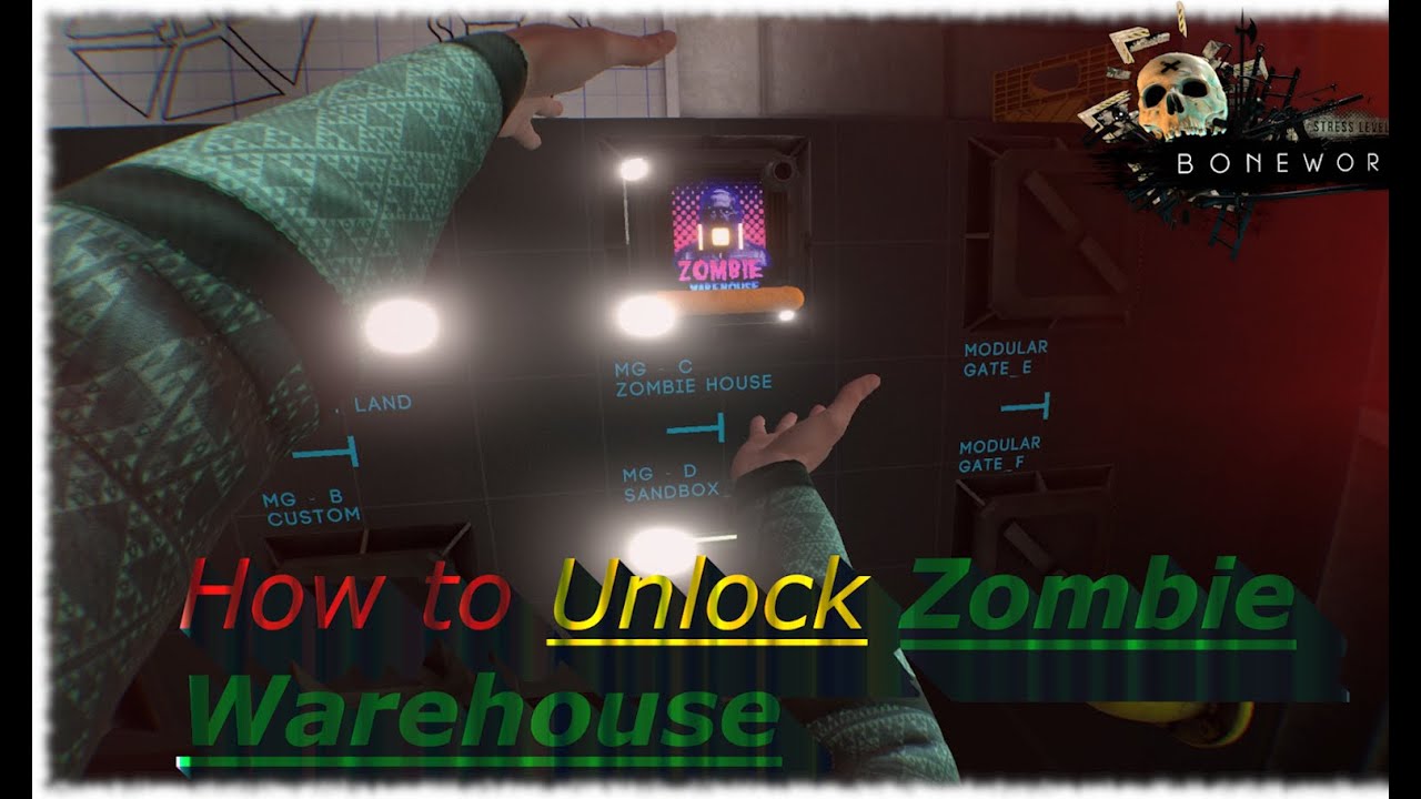 Boneworks how to unlock the Zombie Warehouse - YouTube