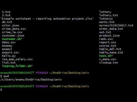 How to Create List files || Unix || Informatica - YouTube