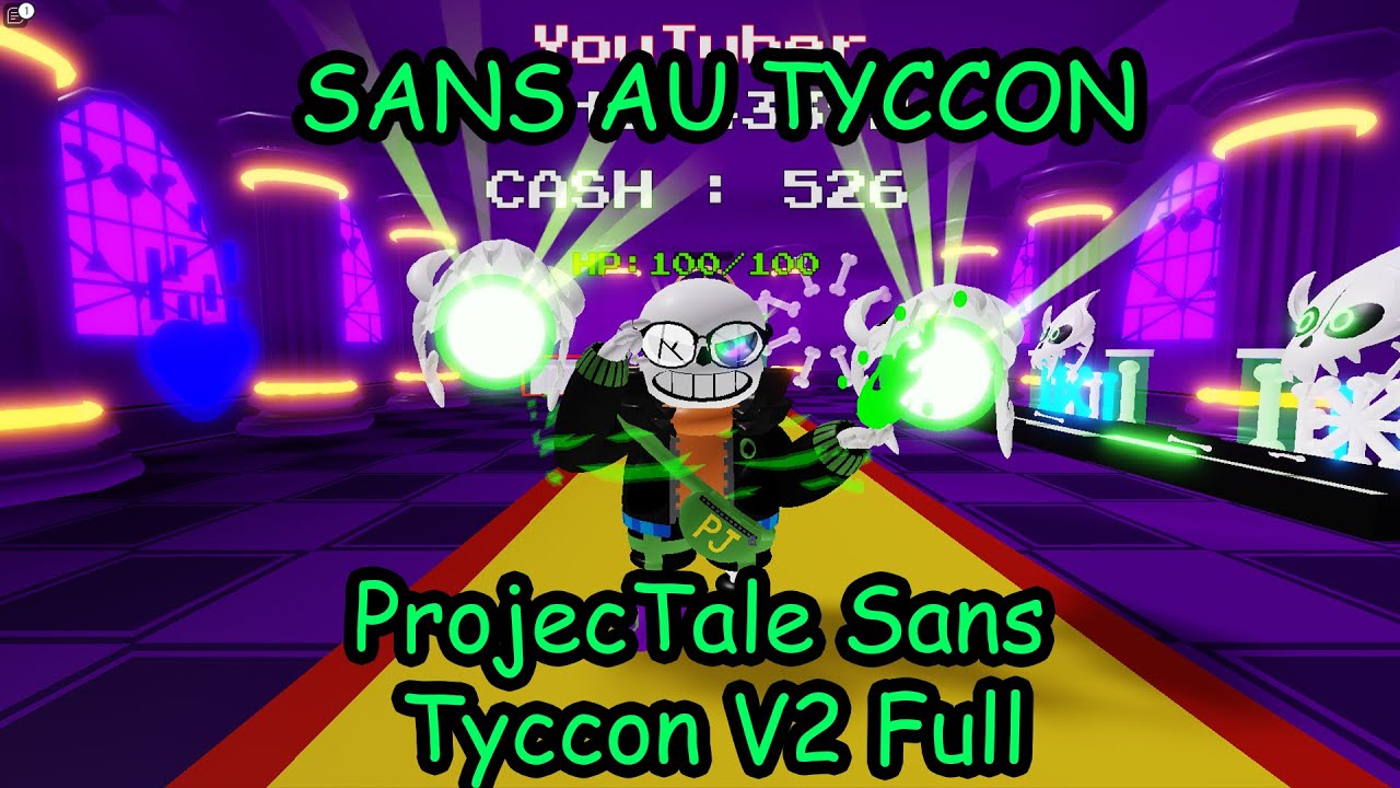 Sans AU Tycoon Projectale Sans Event V2 (Full Tyccon and weapons ...