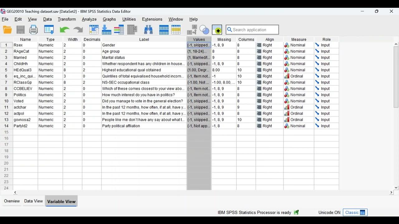 Getting started with SPSS - YouTube