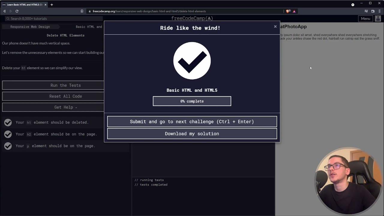 Basic HTML and HTML5 - Part 1 | Responsive Web Design course ...