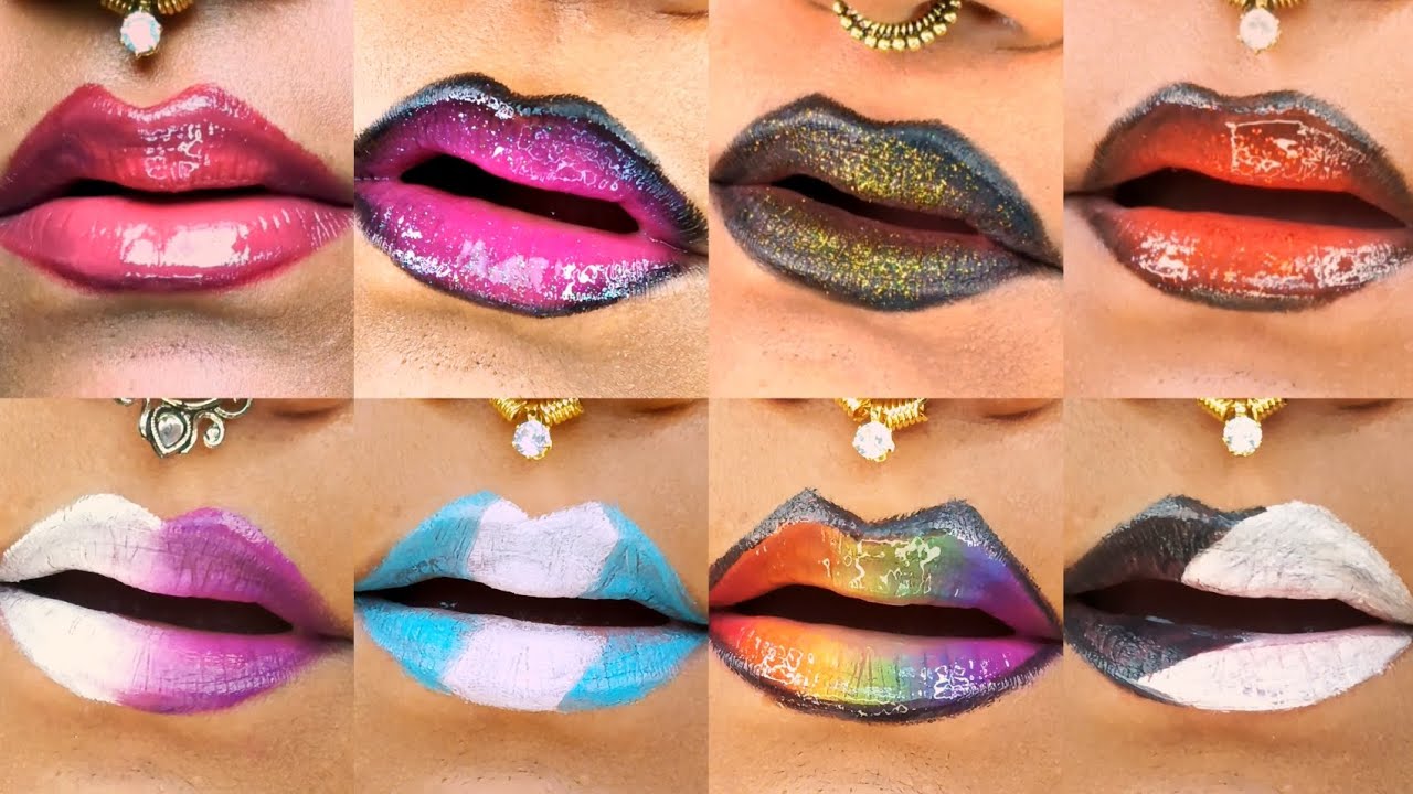 20+ EASY CREATIVE LIP ART FOR HOLLOWEEN 🎃|| REALAXING LIP ...